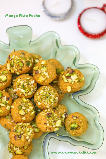 Mango Pista Pedha Recipe – Crave Cook Click