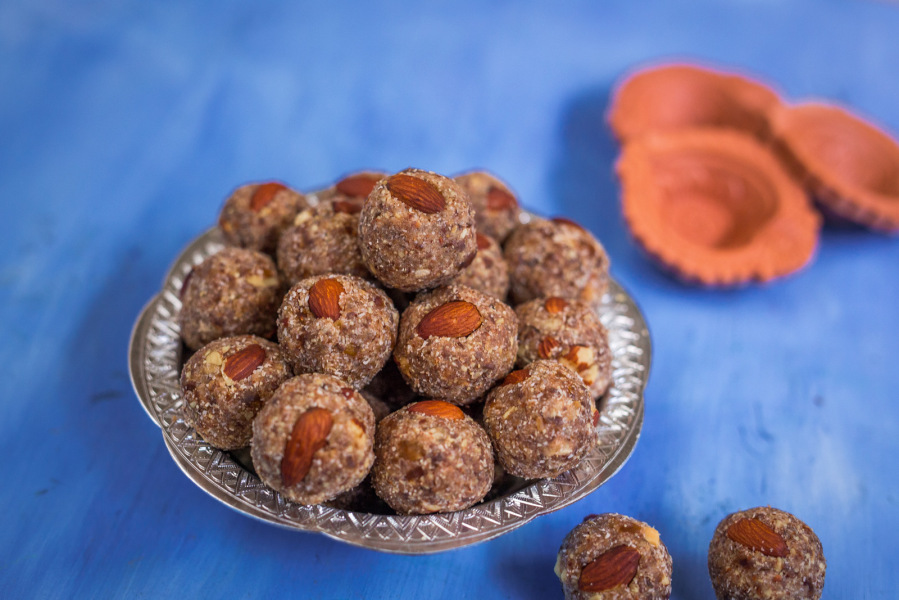 Rose Pedha, Mango Pista Barfi & Dry Fruits Ladoo Recipe-Diwali Special ...